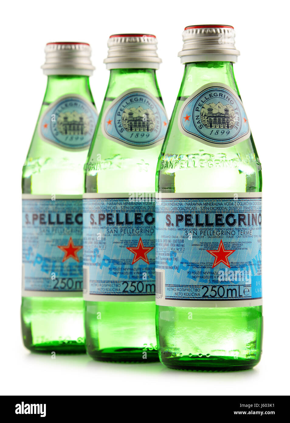 Italian mineral water in bottle Cut Out Stock Images & Pictures - Alamy