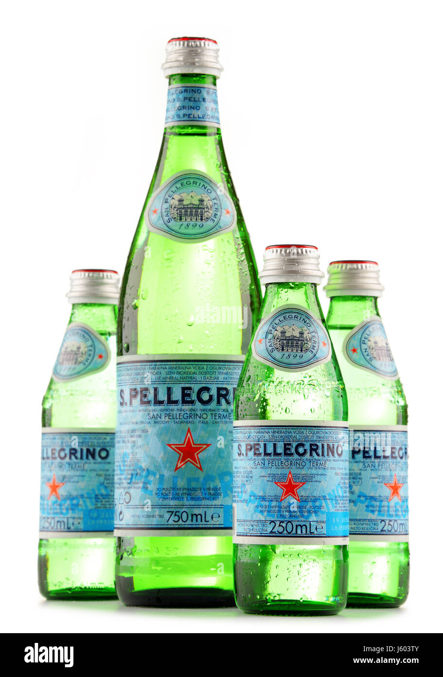 Italian mineral water in bottle Cut Out Stock Images & Pictures - Alamy