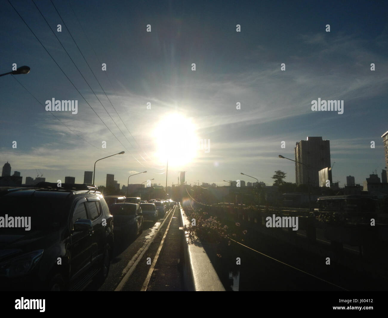 The Vargas Bridge, located over the Pasig River in the city of Pasig ...