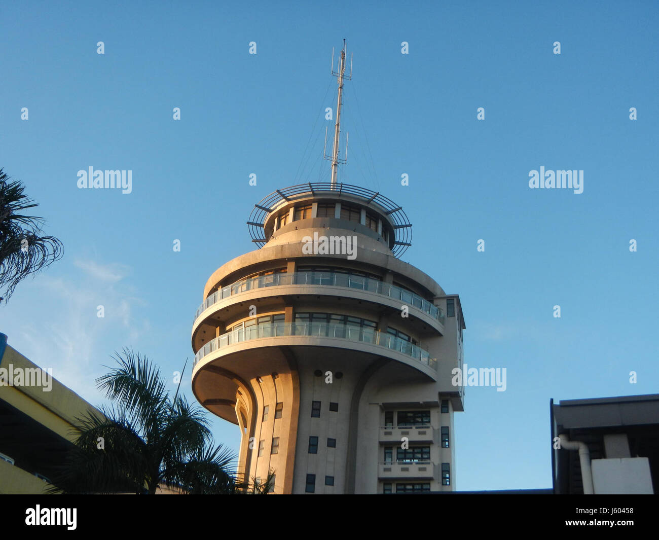 A view of Pasig City, featuring the Revolving Tower, Mega Market, and ...