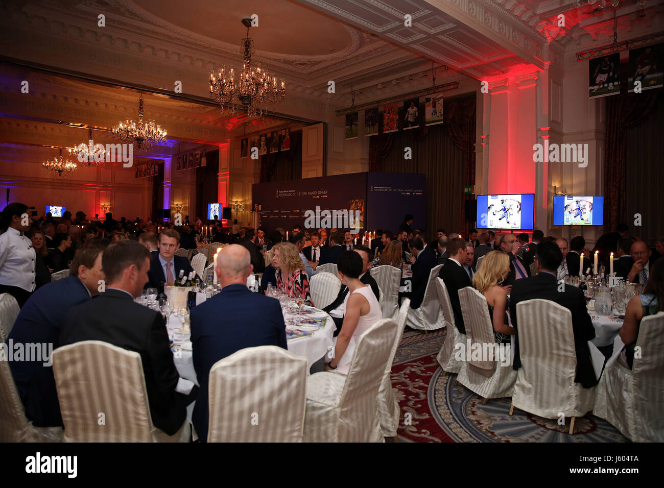 Guests take their seats during the FWA Footballer of the Year Dinner at ...