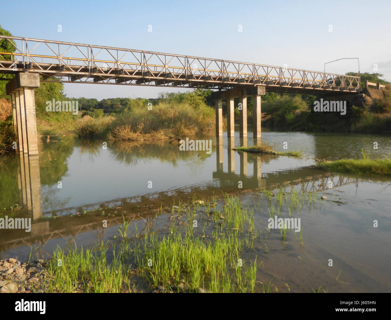 The Pokpokan Bridge spans the Angat River in Bulacan, connecting San ...