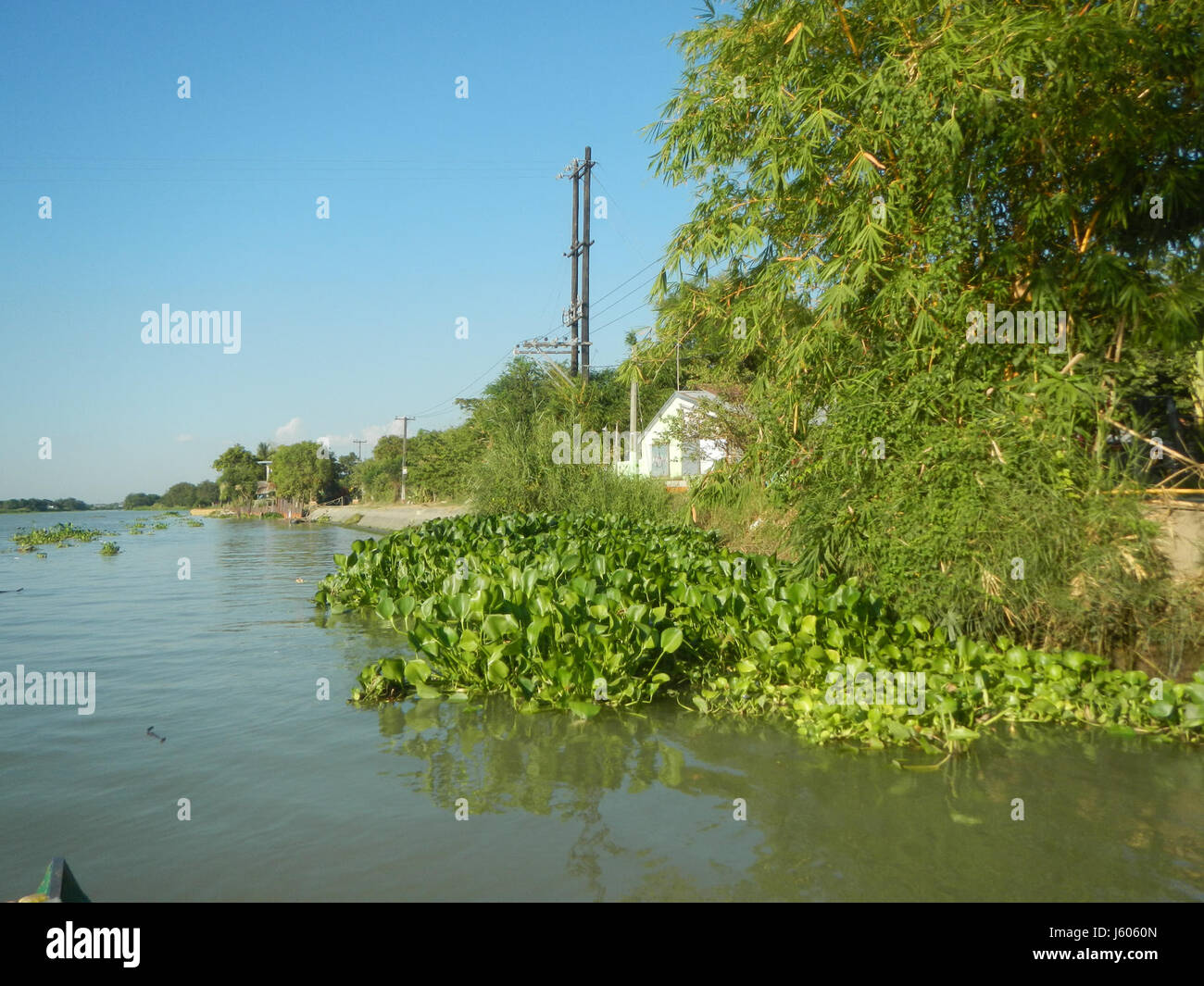 This photograph captures a riverbank scene near Meyto, Santa Lucia ...