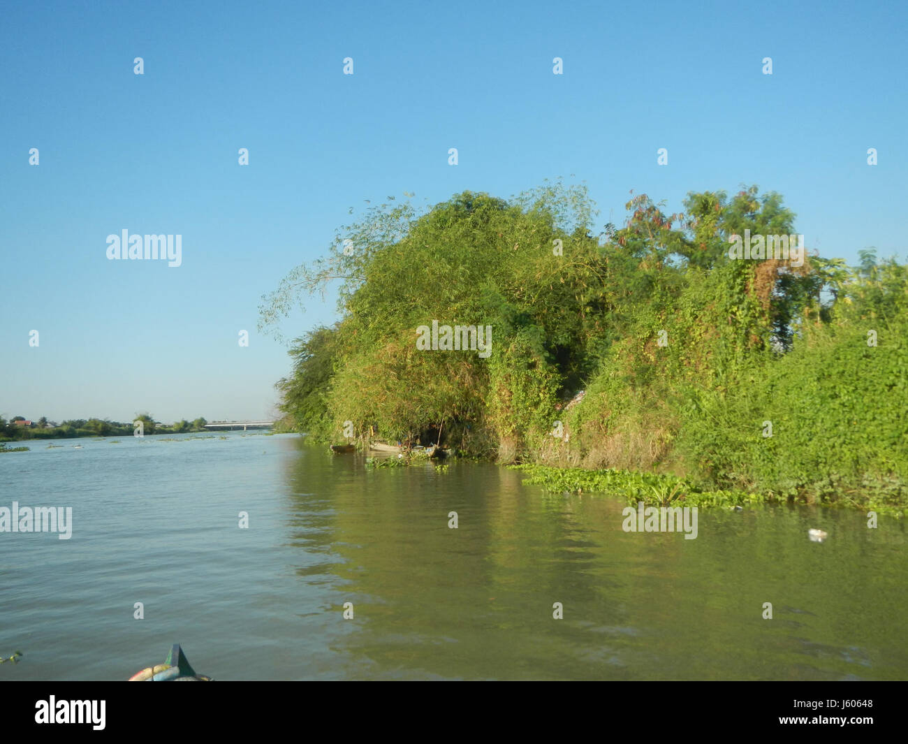 A photograph of riverbanks in Bulacan, capturing the rural environment ...