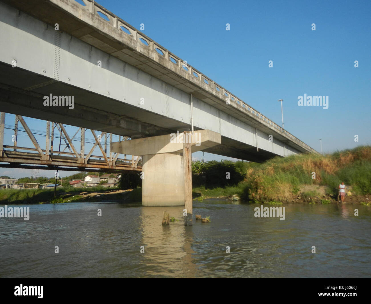 A 2017 photograph of the Old and New Sulipan Bridges in Apalit, Bulacan ...
