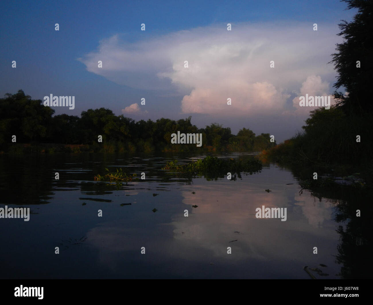 This photograph captures the scenic beauty of the Pampanga river ...