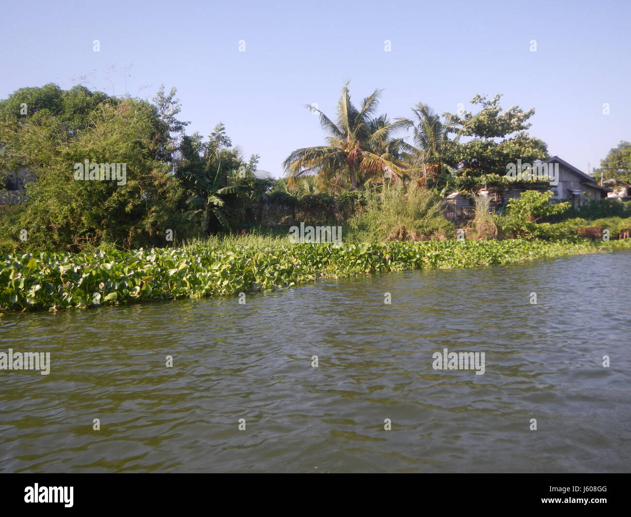 The image shows the riprap construction along the riverbanks in Pulilan ...
