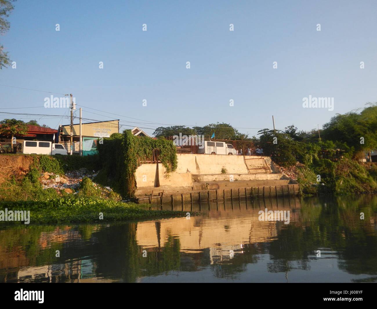 This title references a scenic view or image of the riverside areas in ...