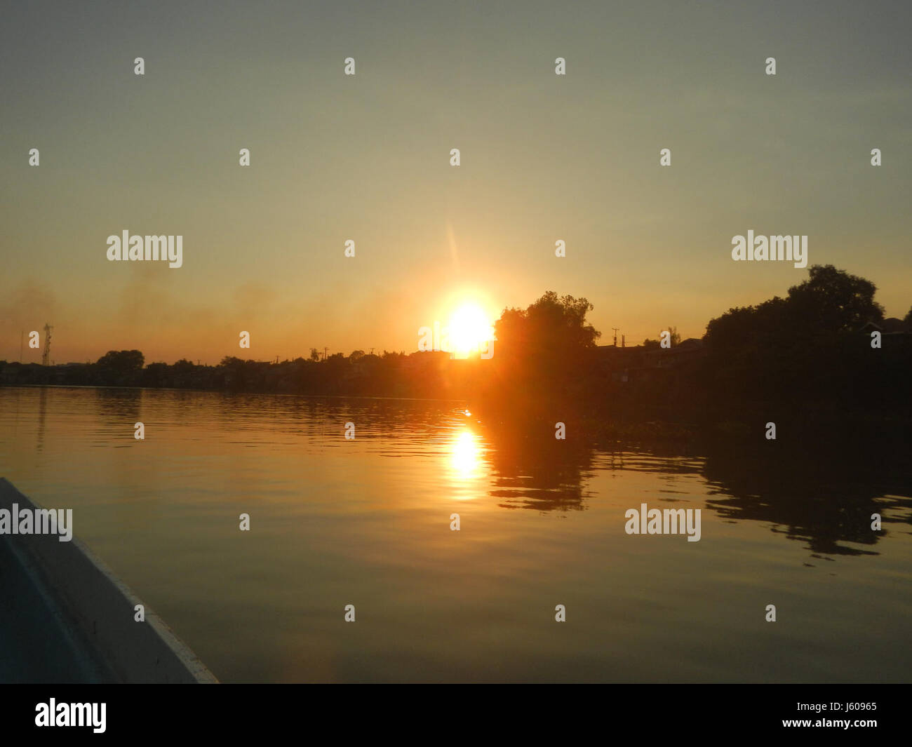 This image captures the scenic view of the riverside districts in ...