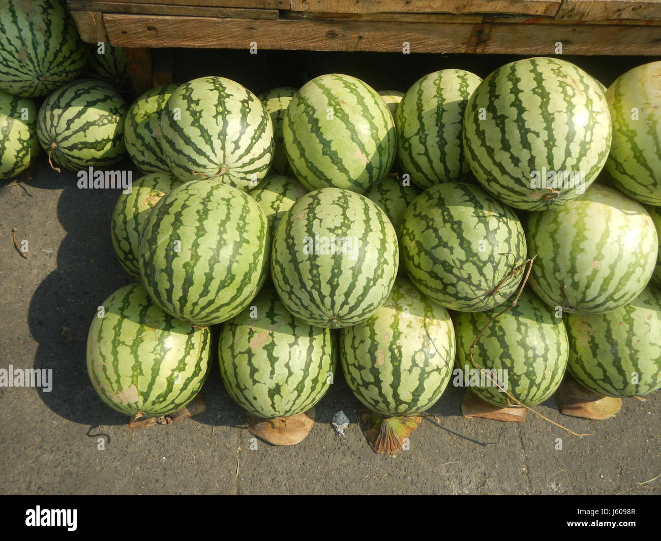01266 Watermelons Philippines textures Apolonio Samson Market Quezon ...