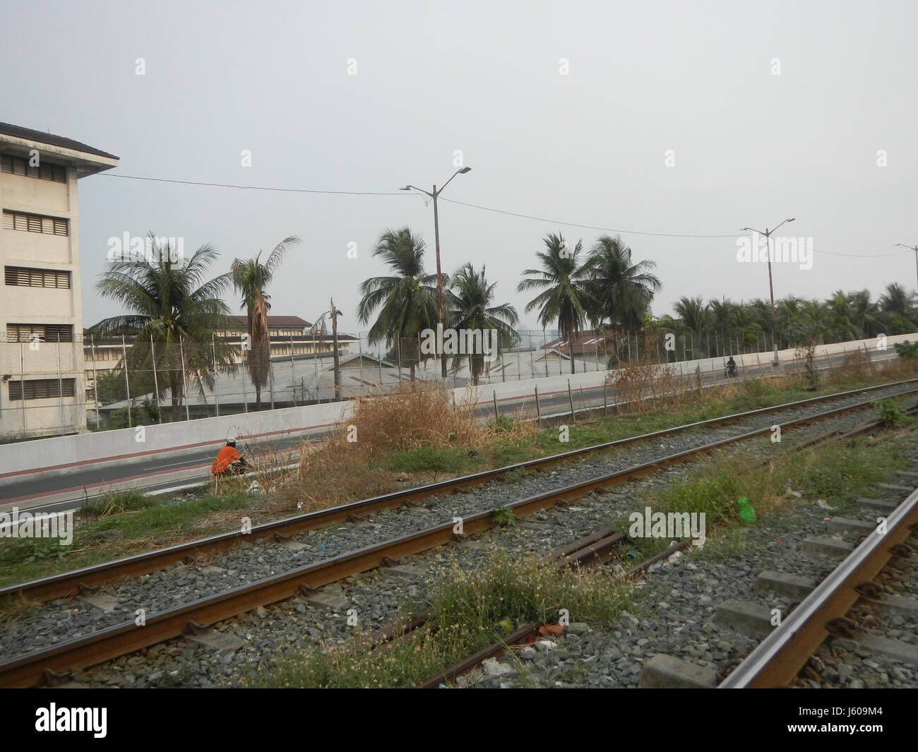 Photograph of Santa Mesa PNR Station, showcasing railway tracks, the ...