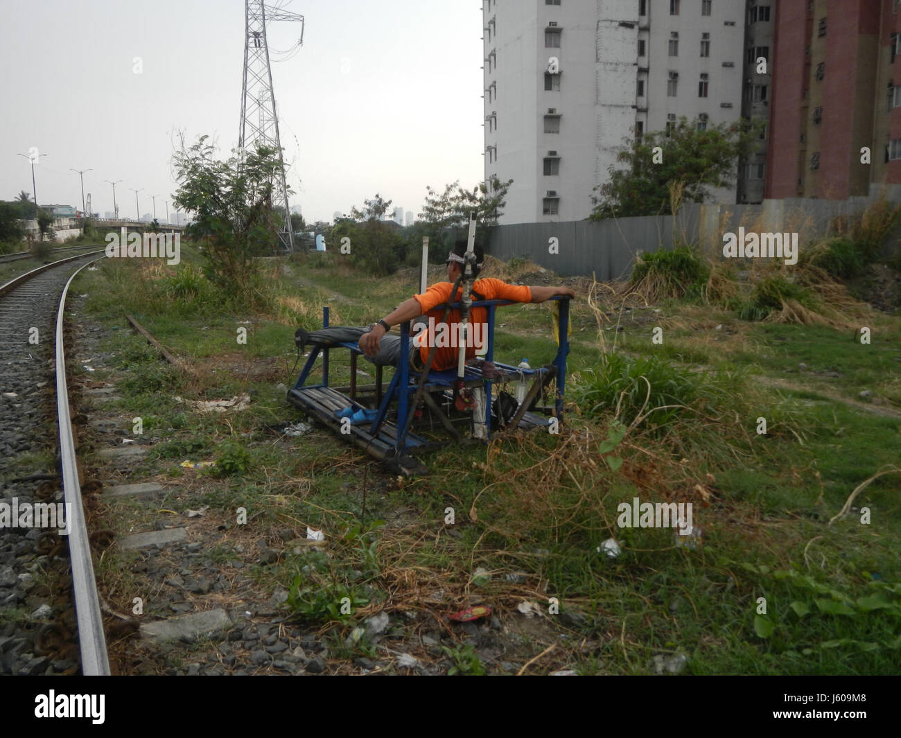 01609 Santa Mesa PNR Station Pandacan Railway tracks Bridge Manila 18 ...