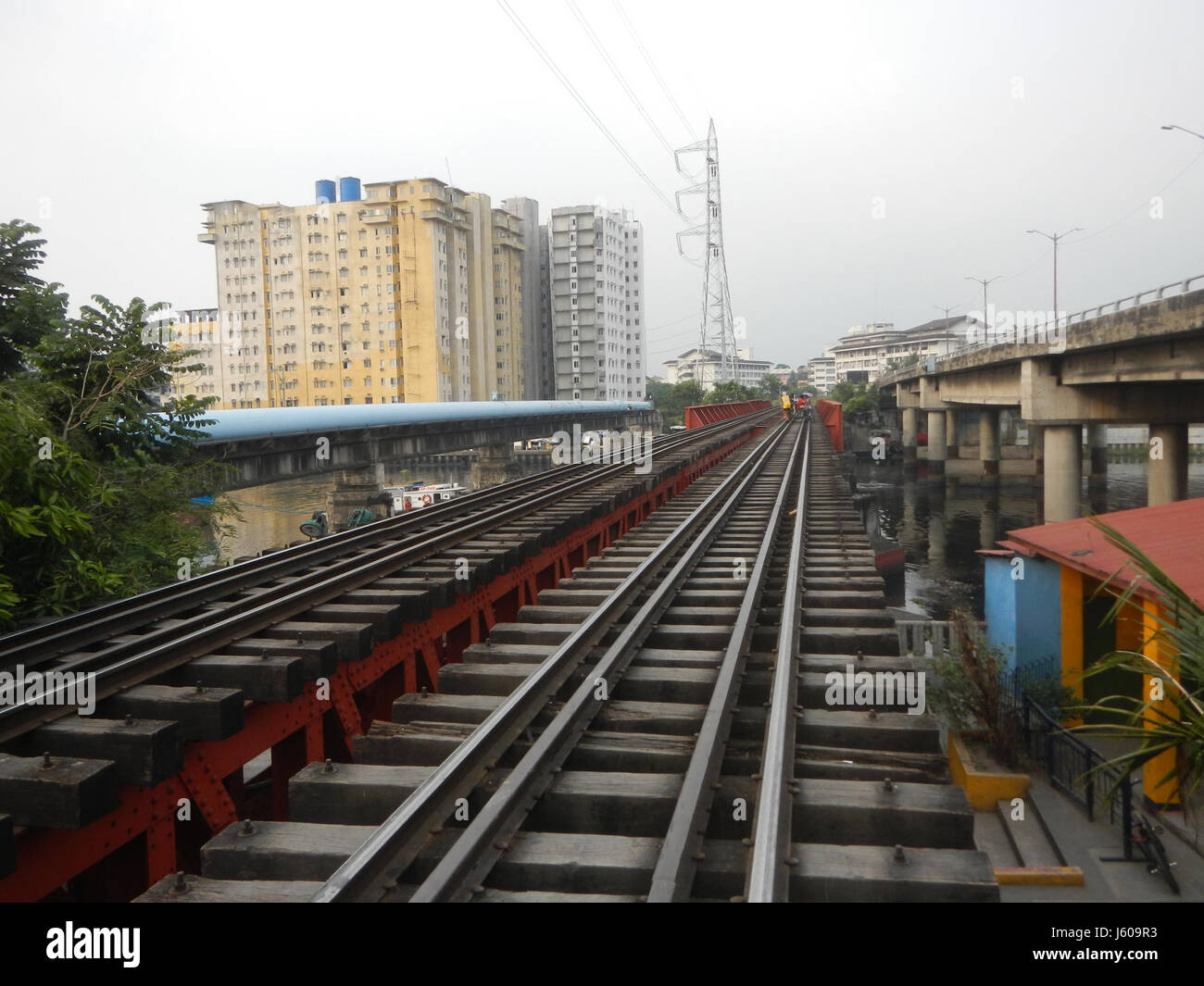 01658 Santa Mesa PNR Station Pandacan Railway tracks Bridge Manila 42 ...