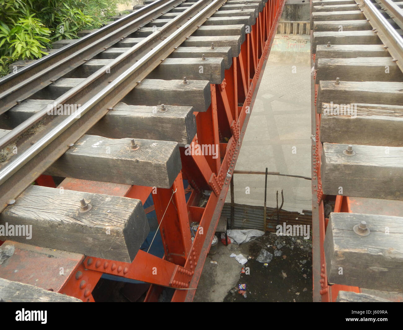 This image depicts the Santa Mesa PNR Station in Manila, with its ...