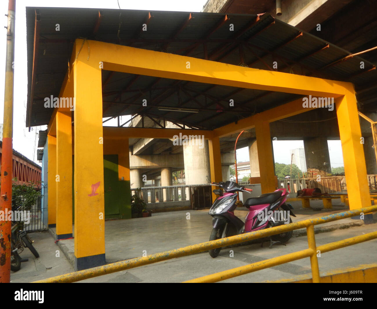 A historical photograph showing the Santa Mesa PNR Station, railway ...