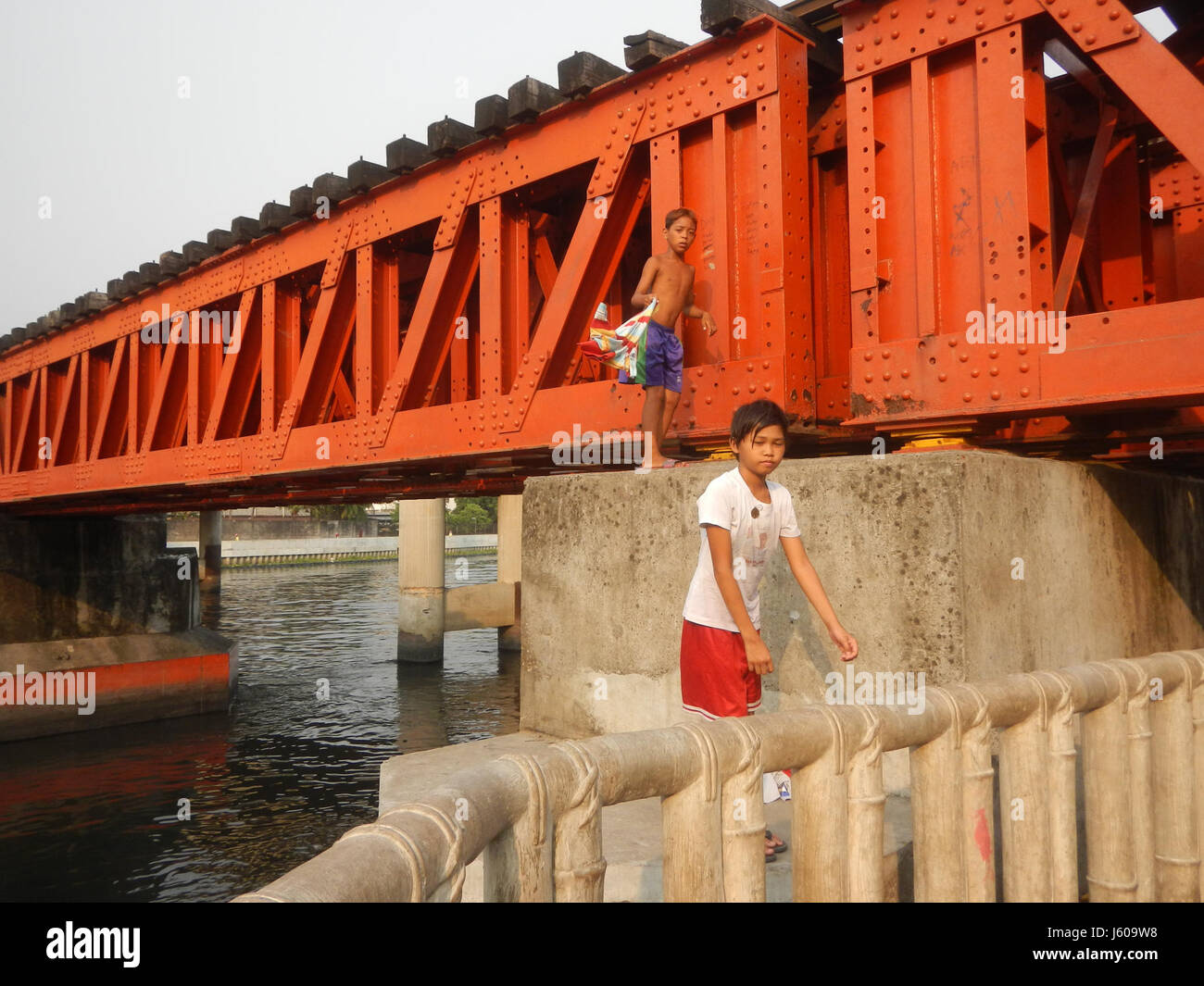 This image shows the Santa Mesa PNR Station in Manila, with the ...
