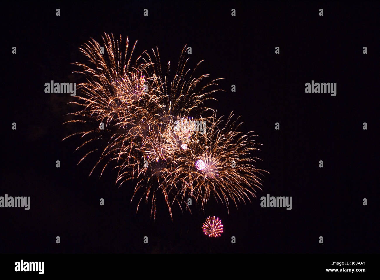 night nighttime lights party celebration colorful firework fireworks ...