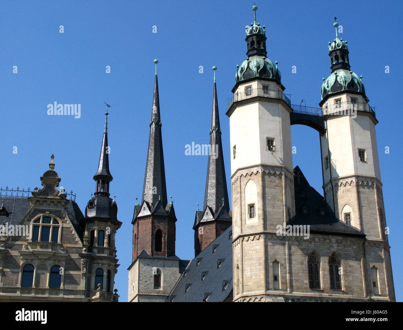 hall tower pointed evangelic pointed roof rooftop hall tower historical ...