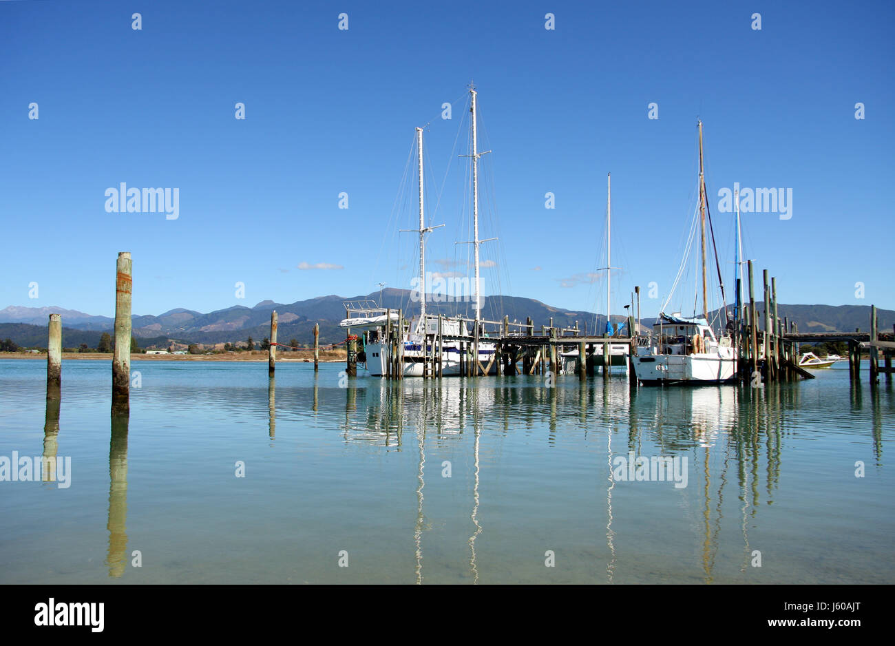 at port motueka Stock Photo - Alamy