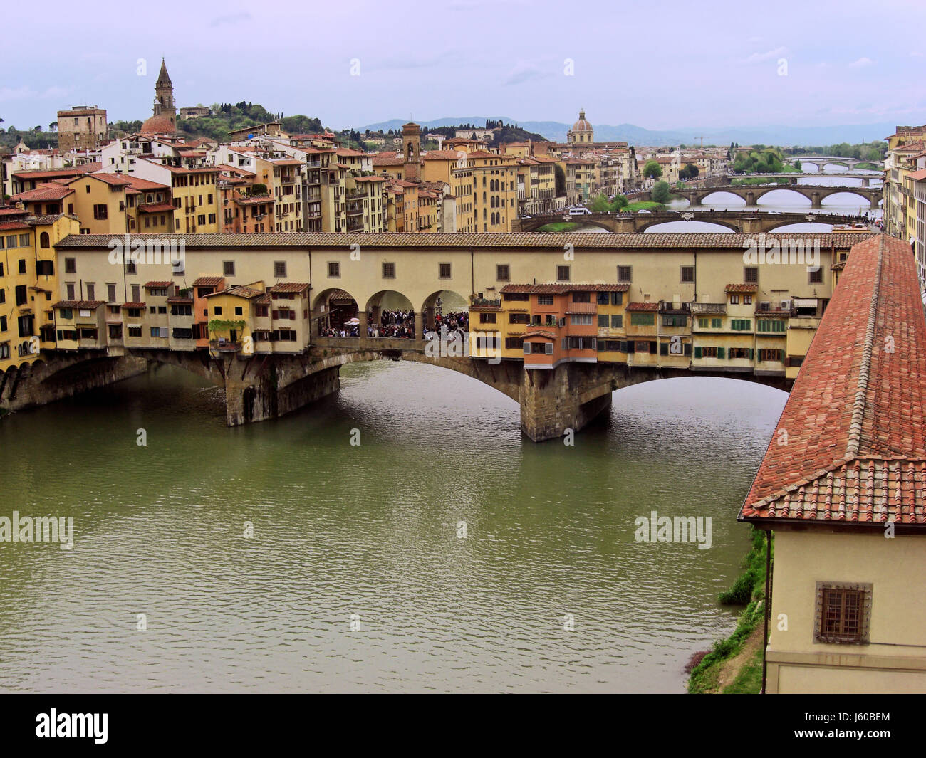 tuscany bridges florence italy river water blue bridge romantic summer ...