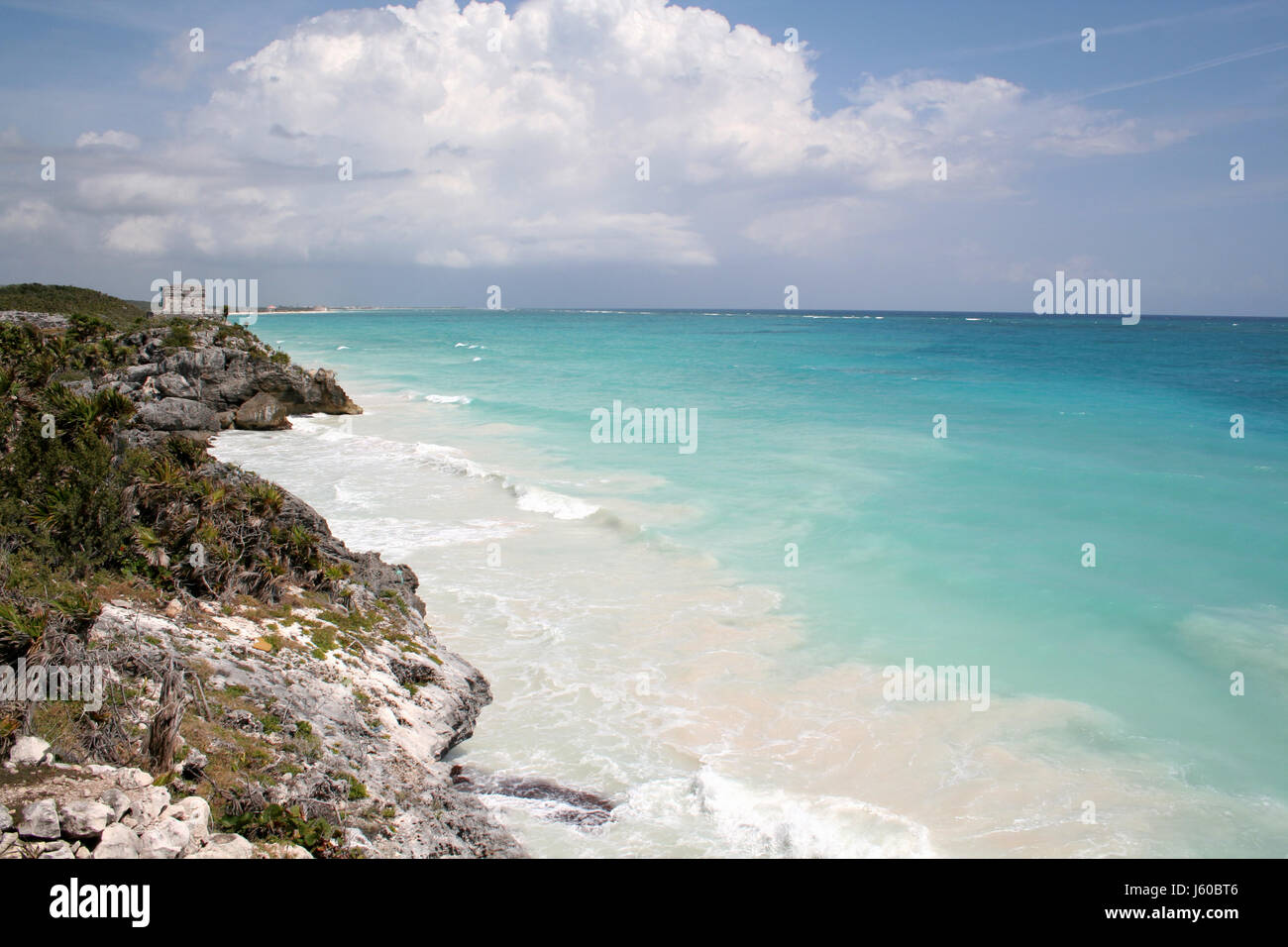 rock ruins cliff rocky salt water sea ocean water blue beautiful ...