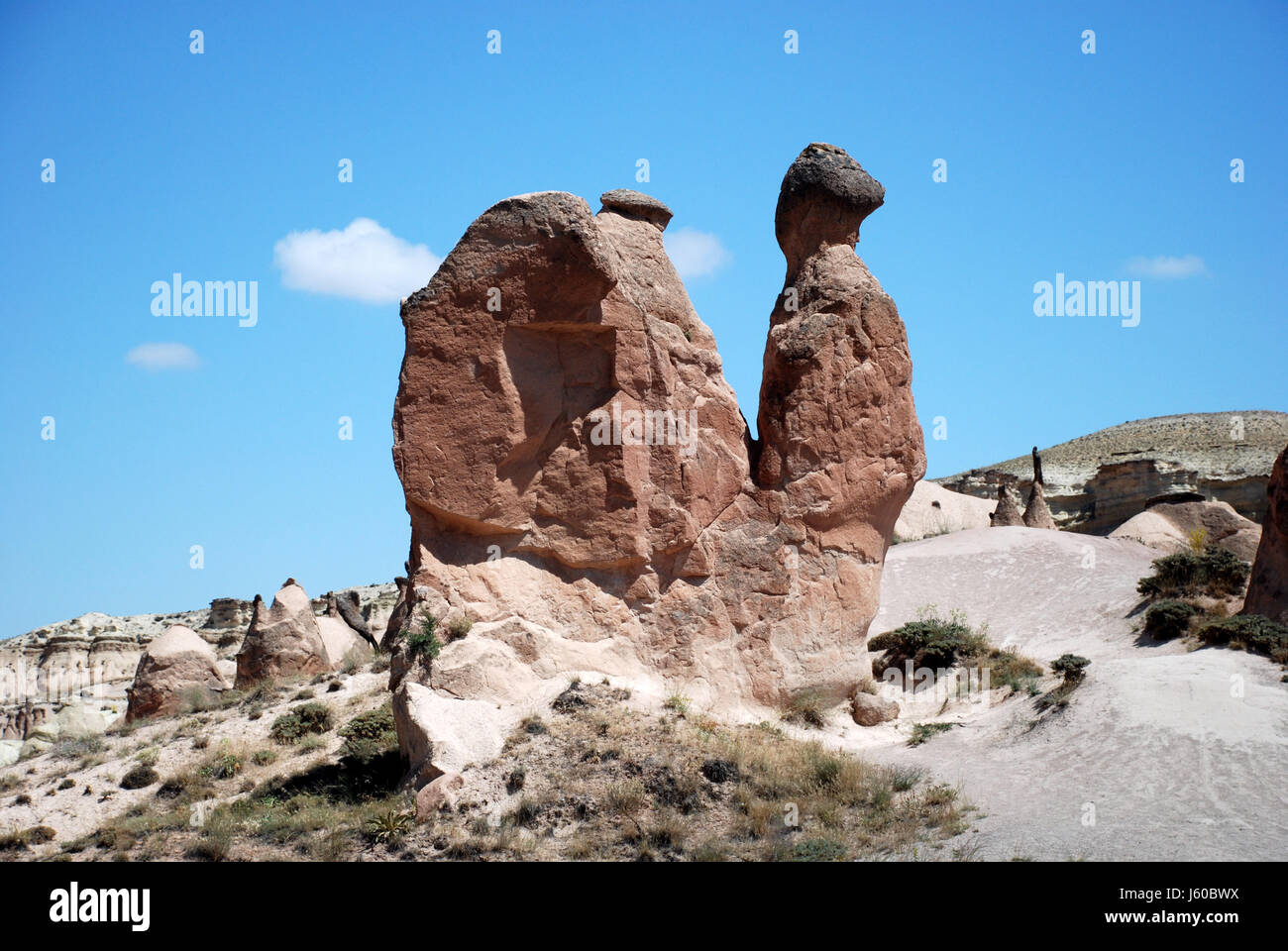 rock turkey destination scenery countryside nature cappadocia blue ...