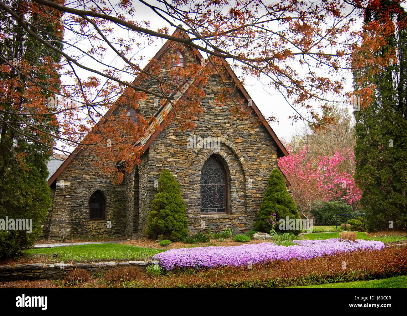 religious church temple garden stone spring style of construction ...