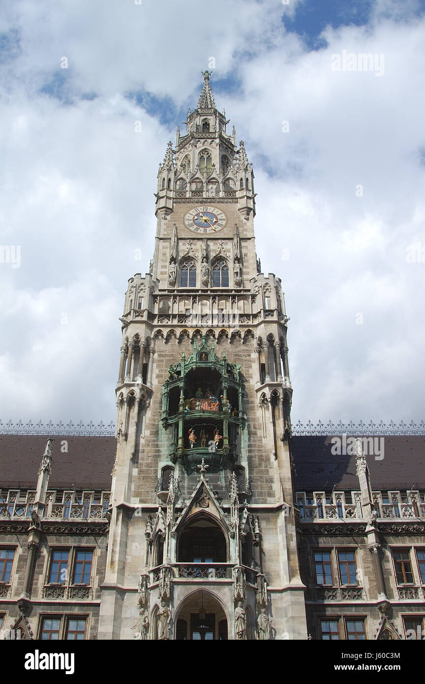 tower sights munich style of construction architecture architectural ...