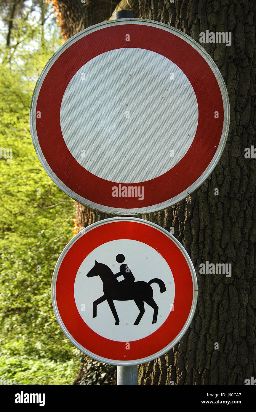sign signal ride signposts rider equestrian passage prohibition sign ...