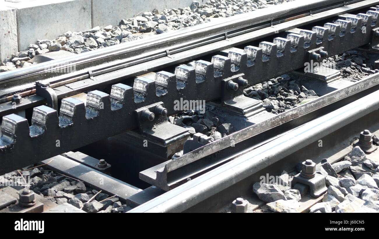 Toothed rail hi-res stock photography and images - Alamy