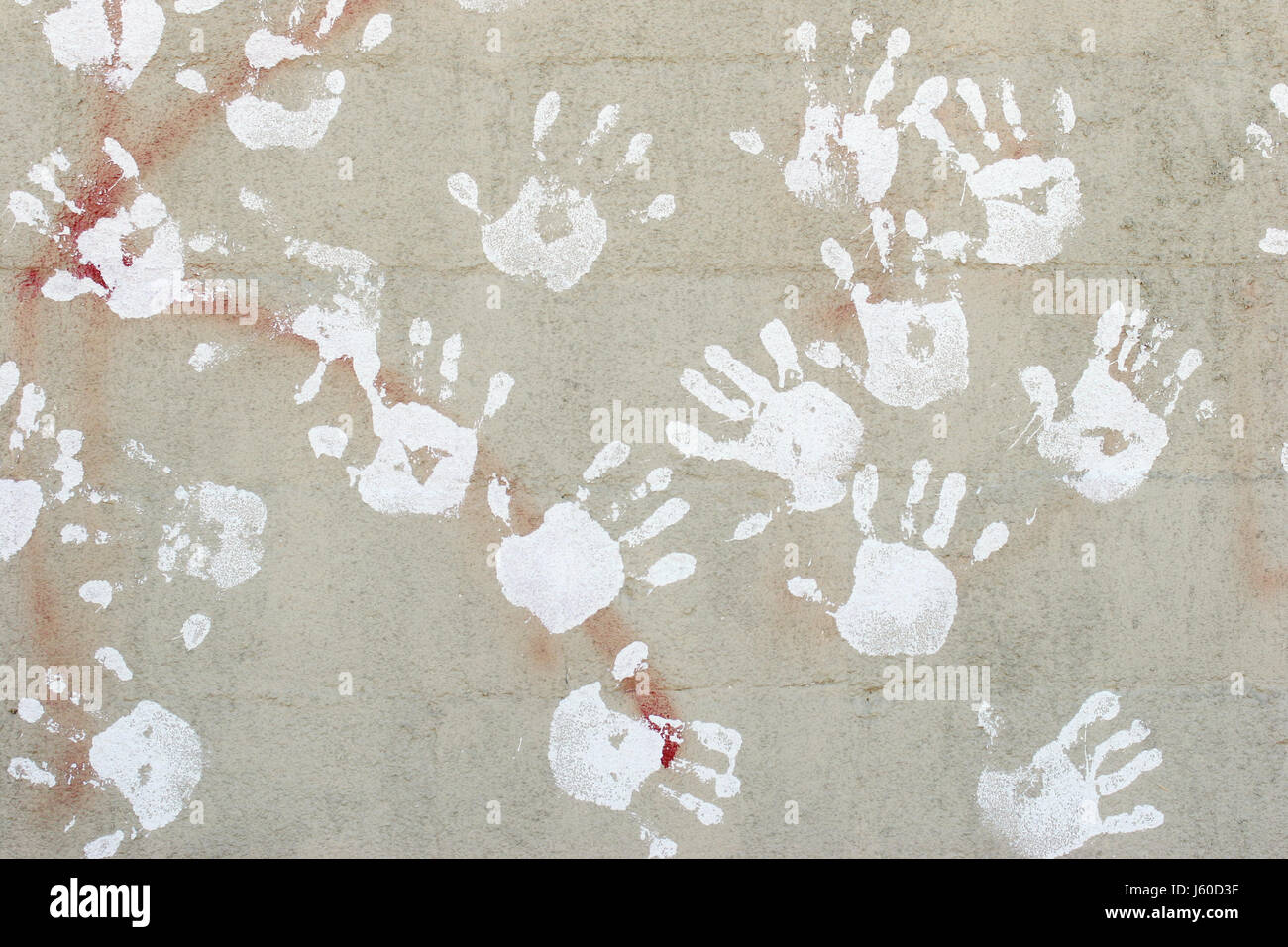 Wall of hand prints High Resolution Stock Photography and Images - Alamy