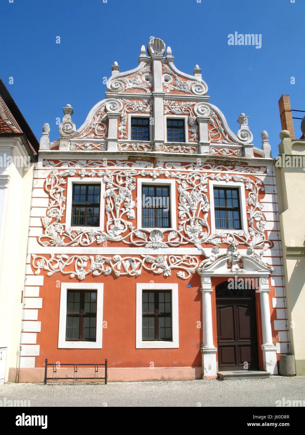 baroque gabled house in luckau Stock Photo - Alamy