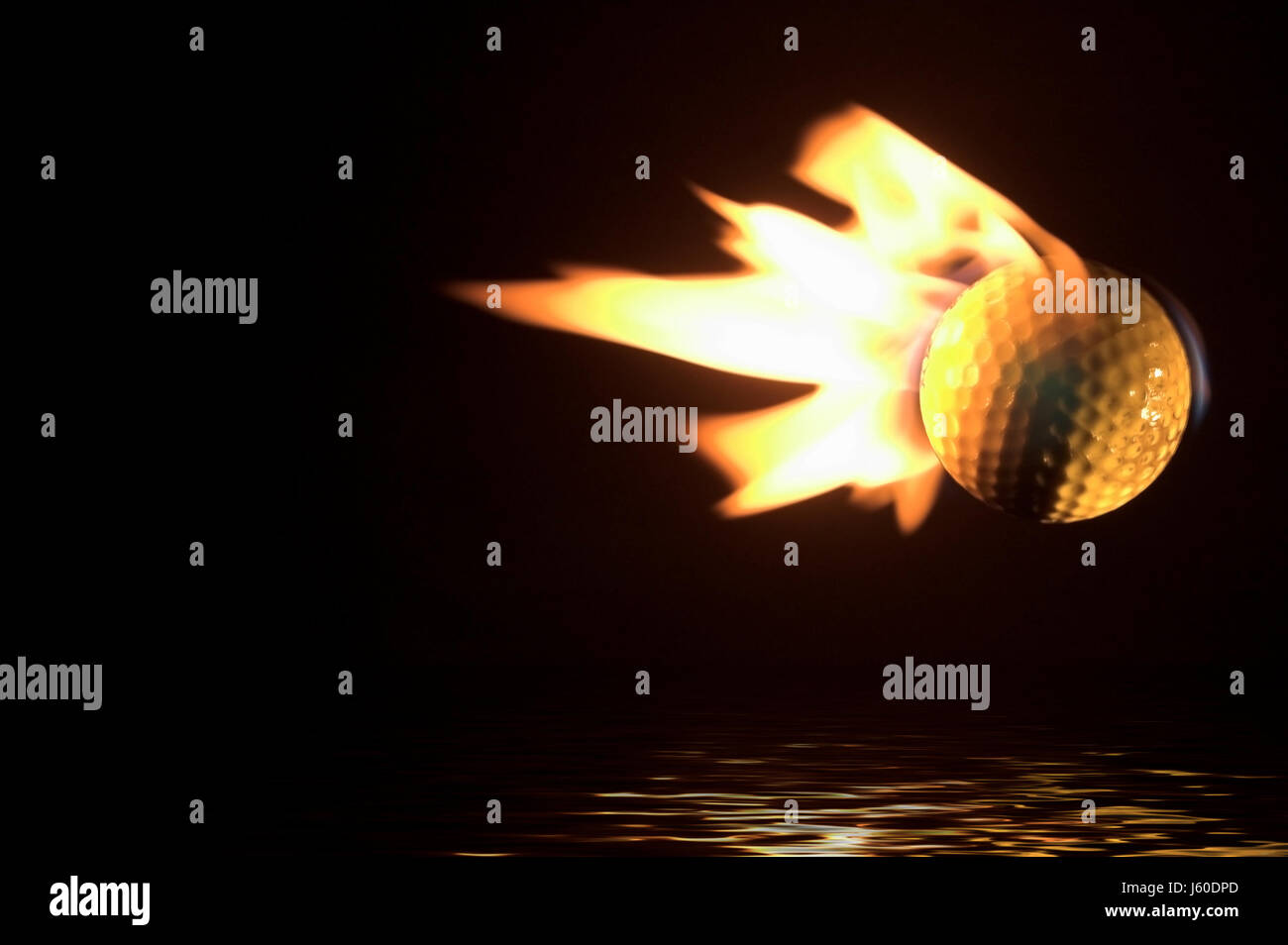 sport sports ball fire conflagration flame flames golf flaming speed ...