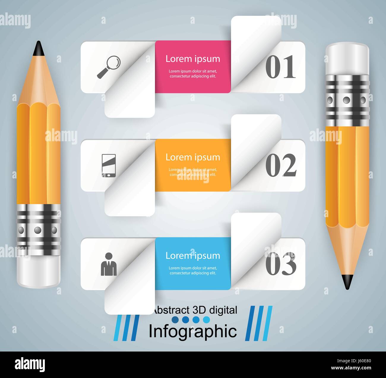 Business Infographics. Pencil icon Stock Vector Image & Art - Alamy