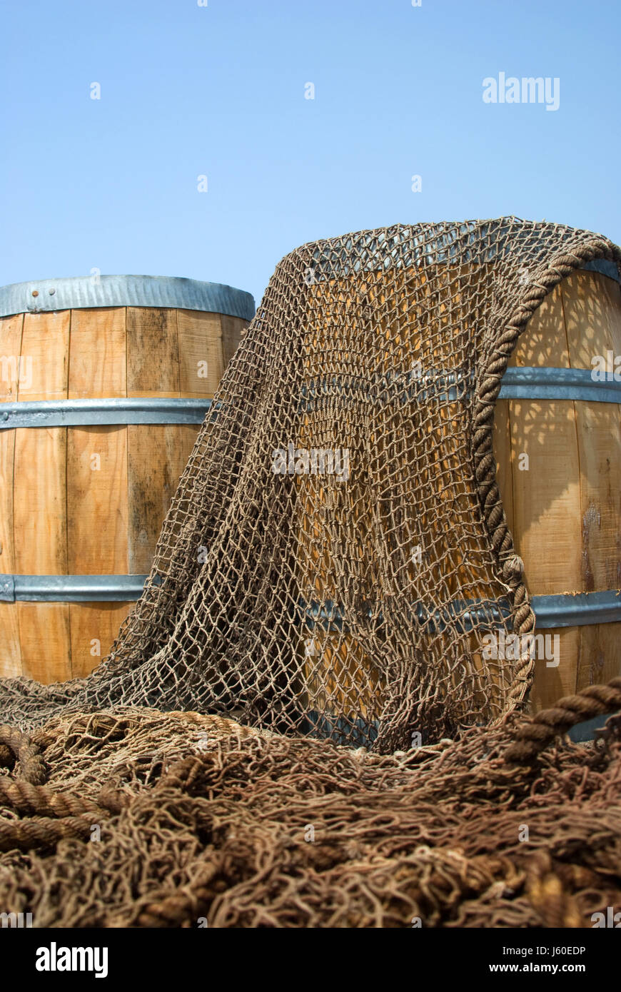 seafaring harbor net harbours fisherman vats nets barrel sailing boat ...