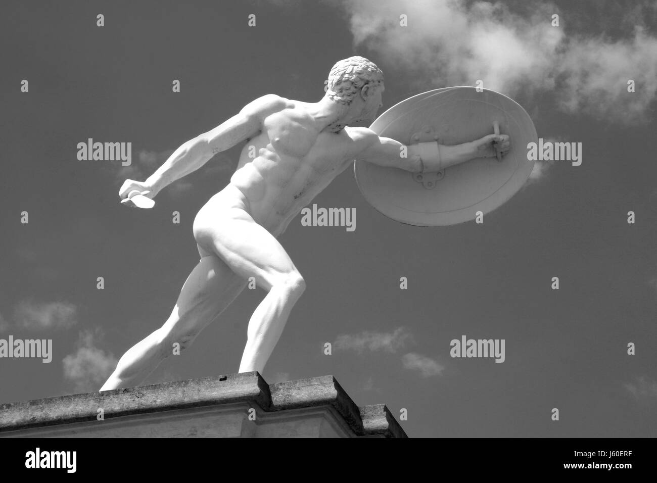 Athletic statue Black and White Stock Photos & Images - Alamy