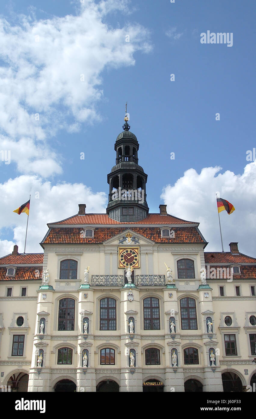 sightseeing town hall style of construction architecture architectural ...