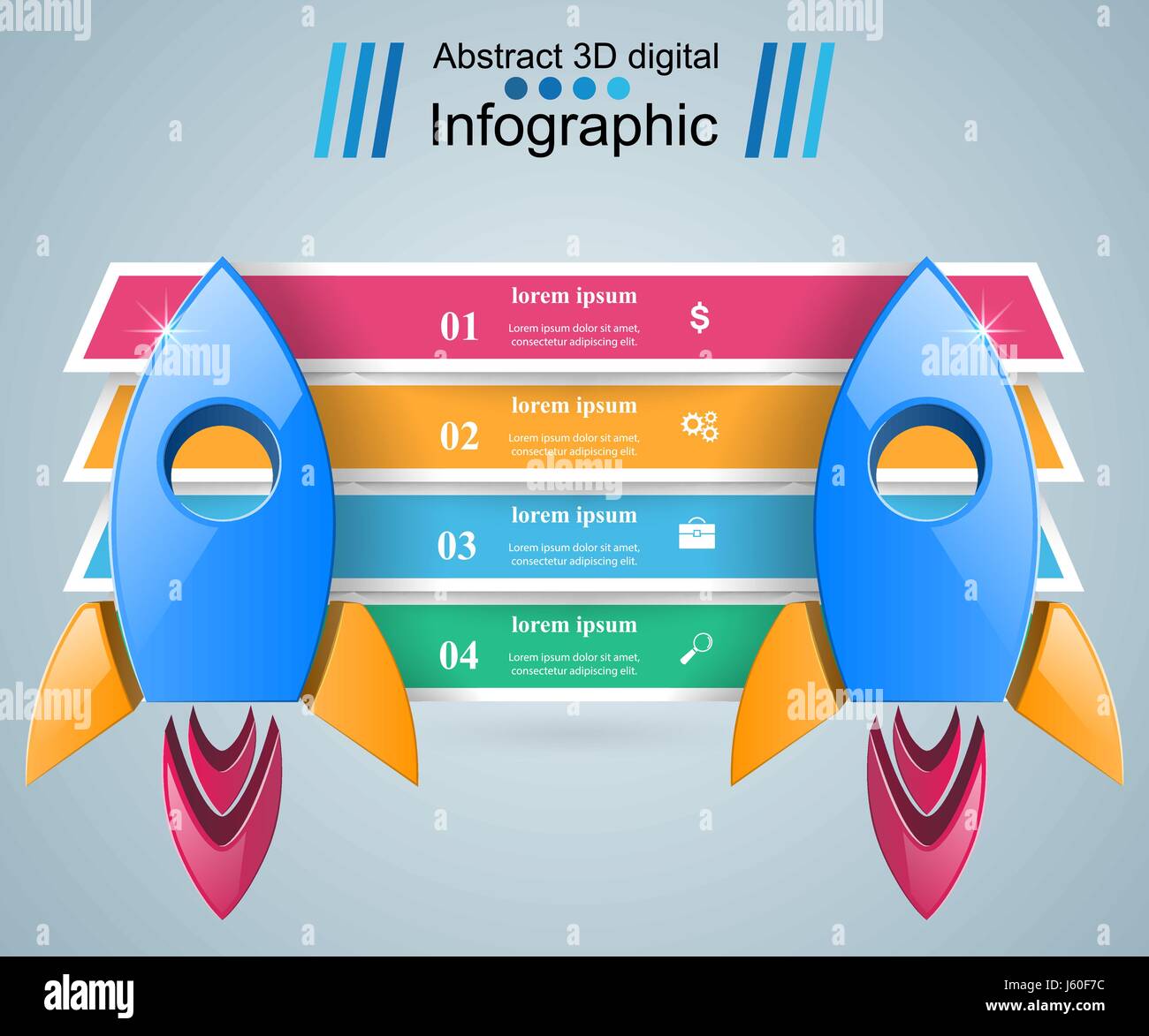 Rocket icon. Abstract illustration Infographic Stock Vector Image & Art ...