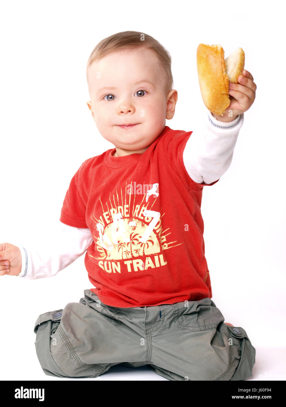 food aliment baby roll kaiser put sitting sit child toddler food ...