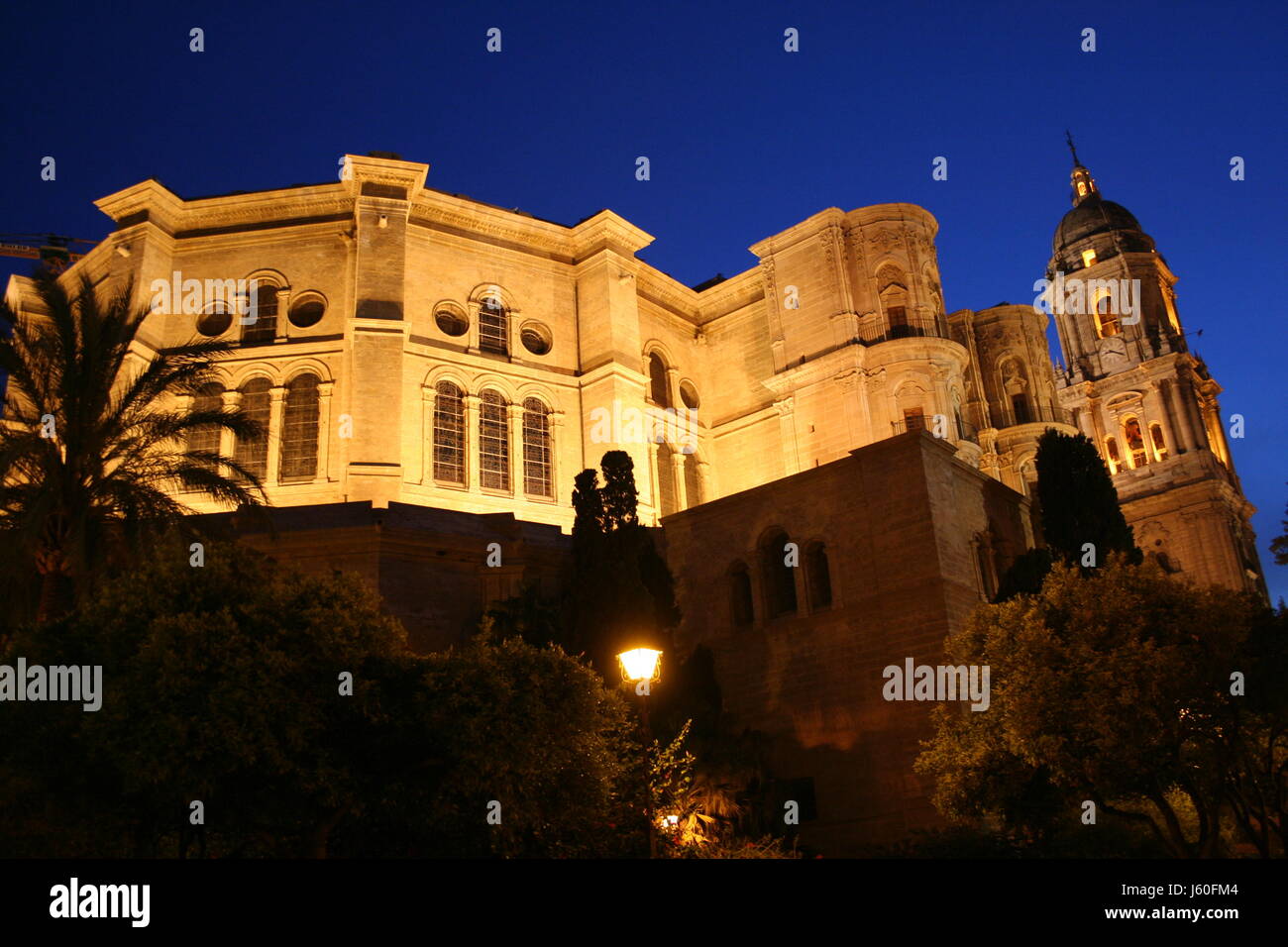 cathedral andalusia night nighttime night photograph cathedral ...