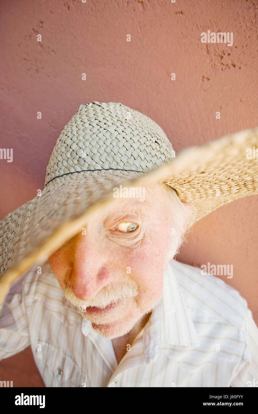 Hat eye organ cowboy straw hi-res stock photography and images - Alamy
