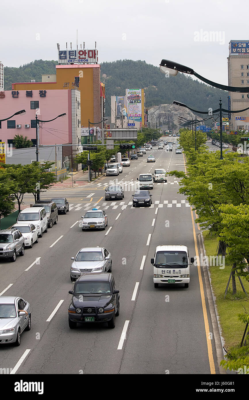 traffic transportation asia city view korea cars automobiles traffic ...