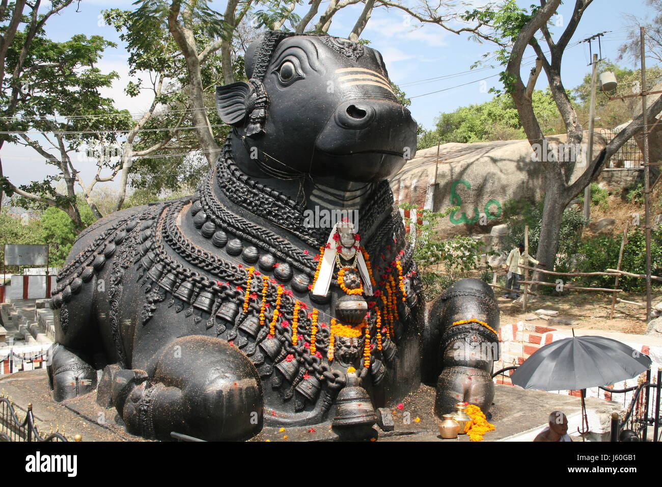 nandi,the bull of shiva Stock Photo - Alamy