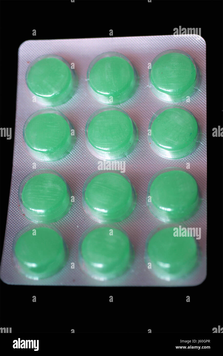 sore tablets throat strip blister green pack health winter pain cold ...