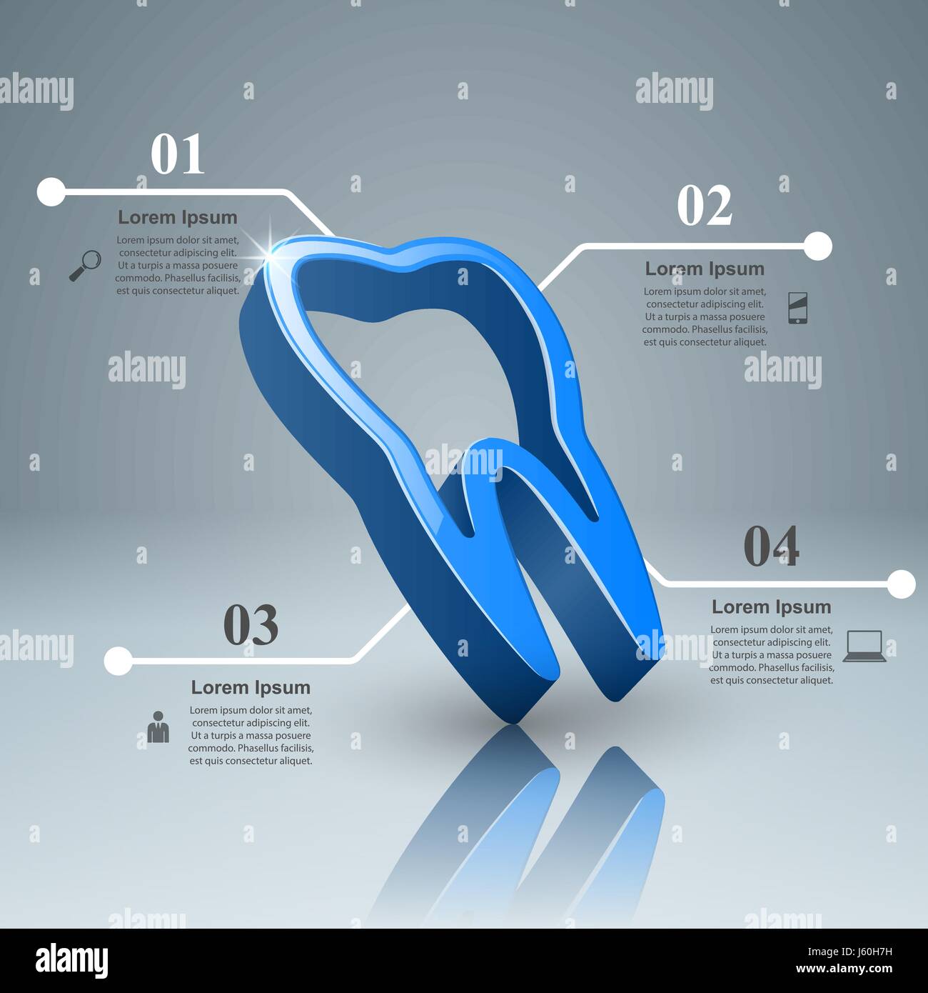 Business Infographics. Tooth icon Stock Vector Image & Art - Alamy