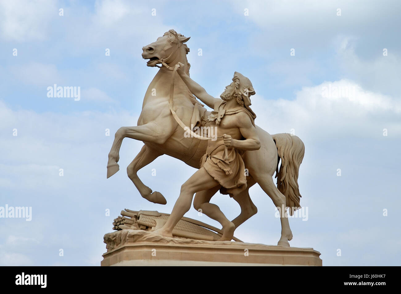 horse statue rider equestrian building of historic importance work of ...