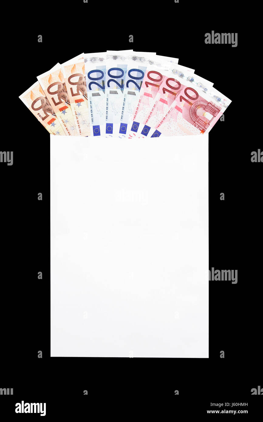 blank european caucasian euro gift notes envelope many money blue note ...