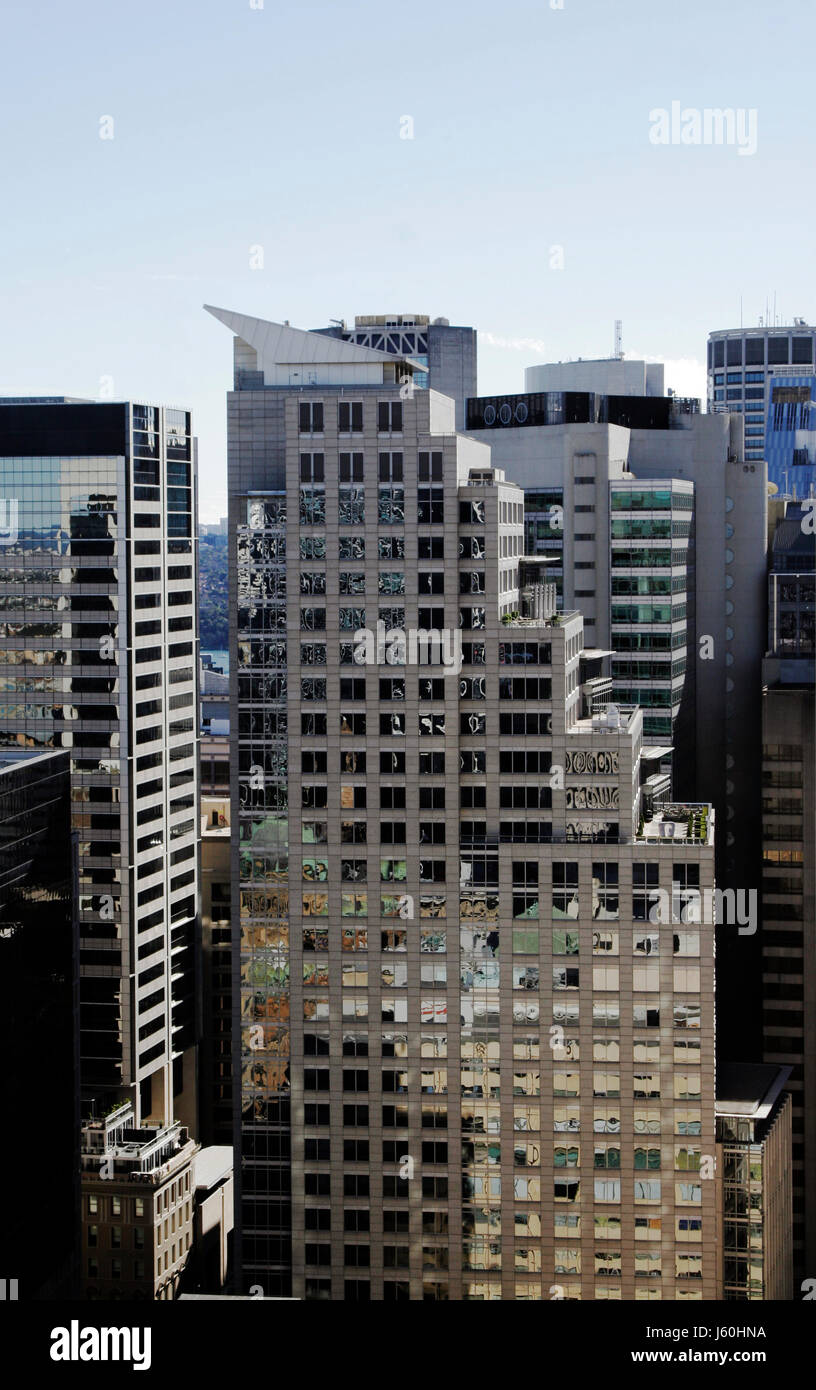 office modern modernity australia high australian tall building blue ...