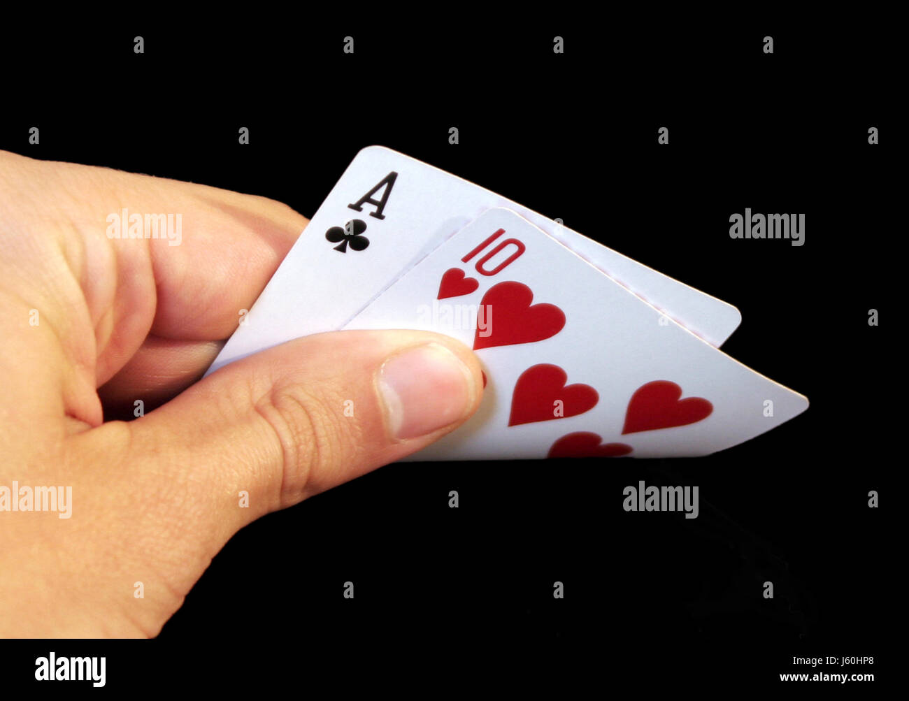 Black playing cards not red not people hi-res stock photography and ...