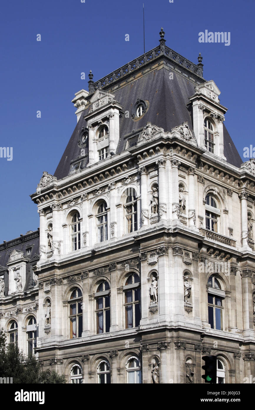 house building travel tourism paris france french blue house building ...